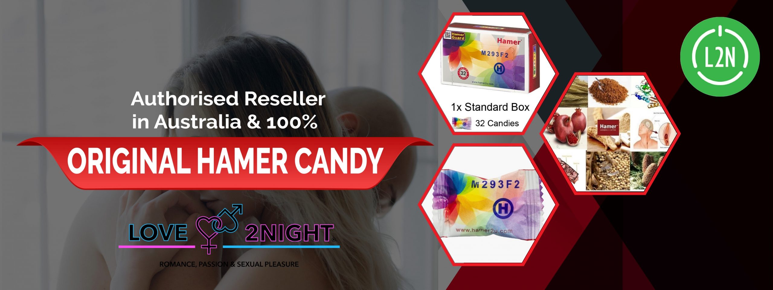 HAMER CANDY - GINSENG & COFFEE - 100% ORIGINAL HAMER CANDY ! - Love 2Night